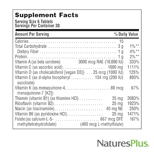 Natural multivitamins for active lifestyles
