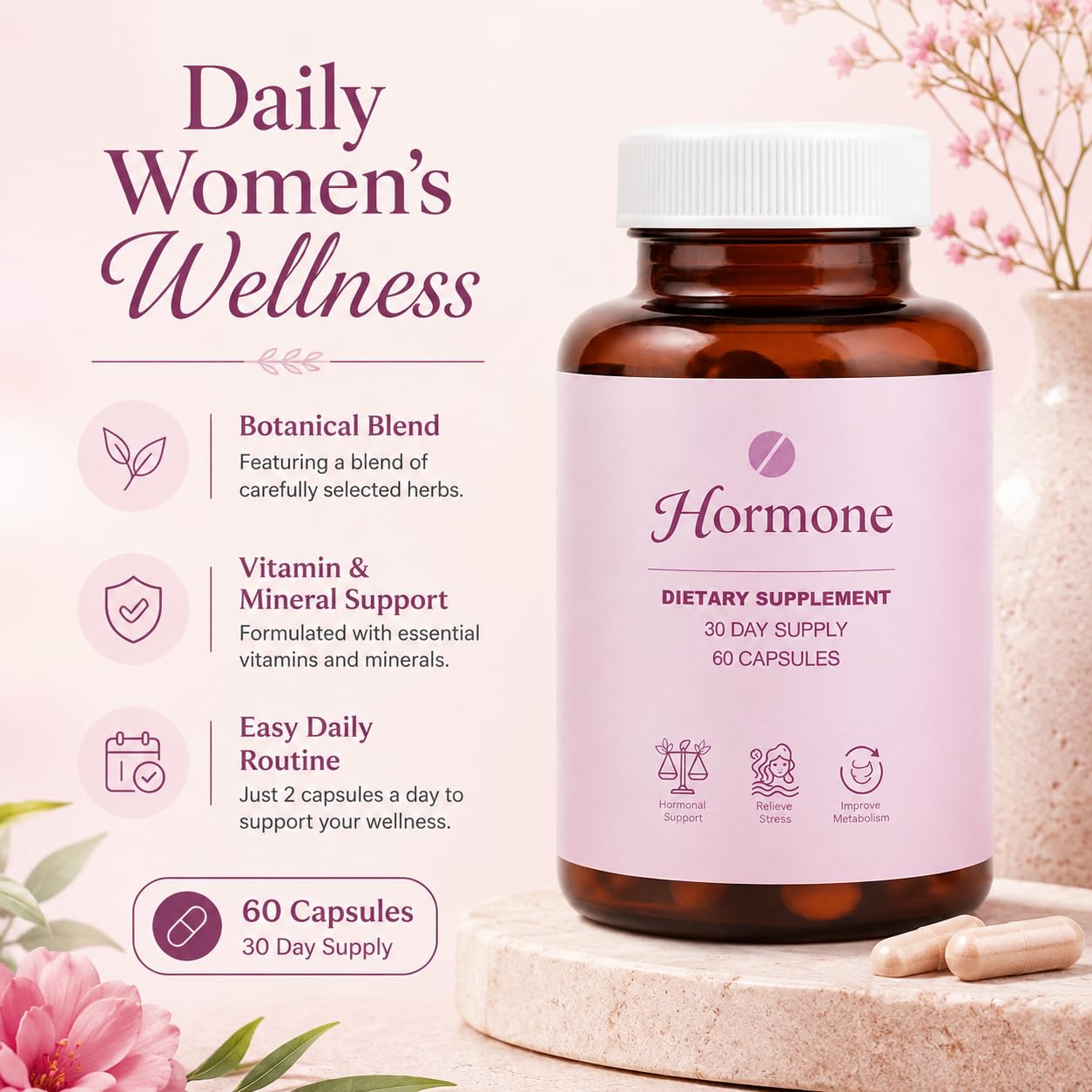 Natural multivitamins for hormonal health