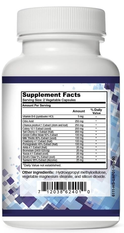 Natural multivitamins for uric acid balance