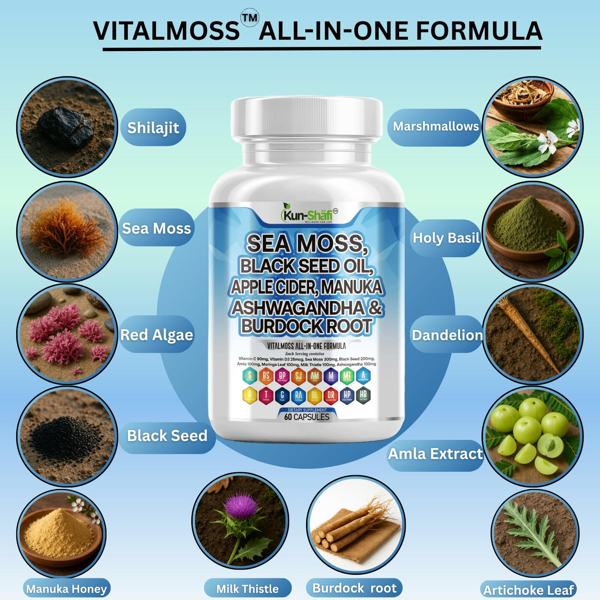 Natural multivitamins for vitality