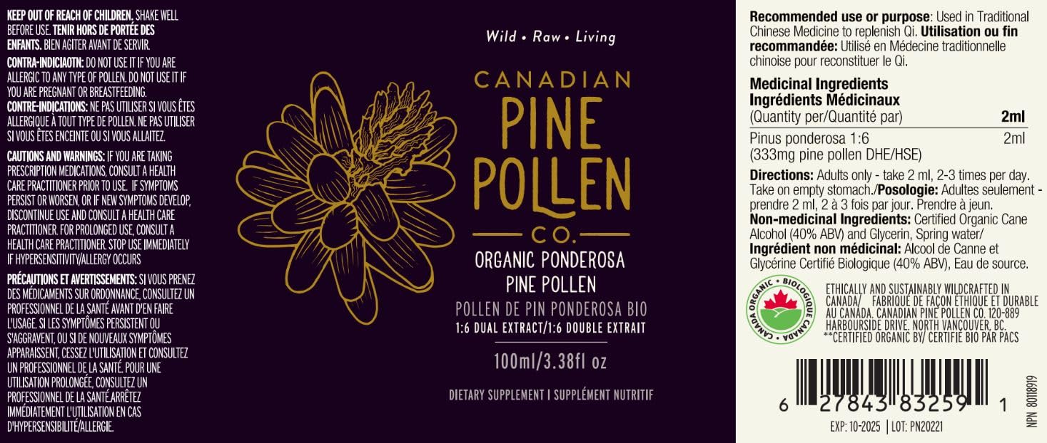 natural multivitamins from pine pollen