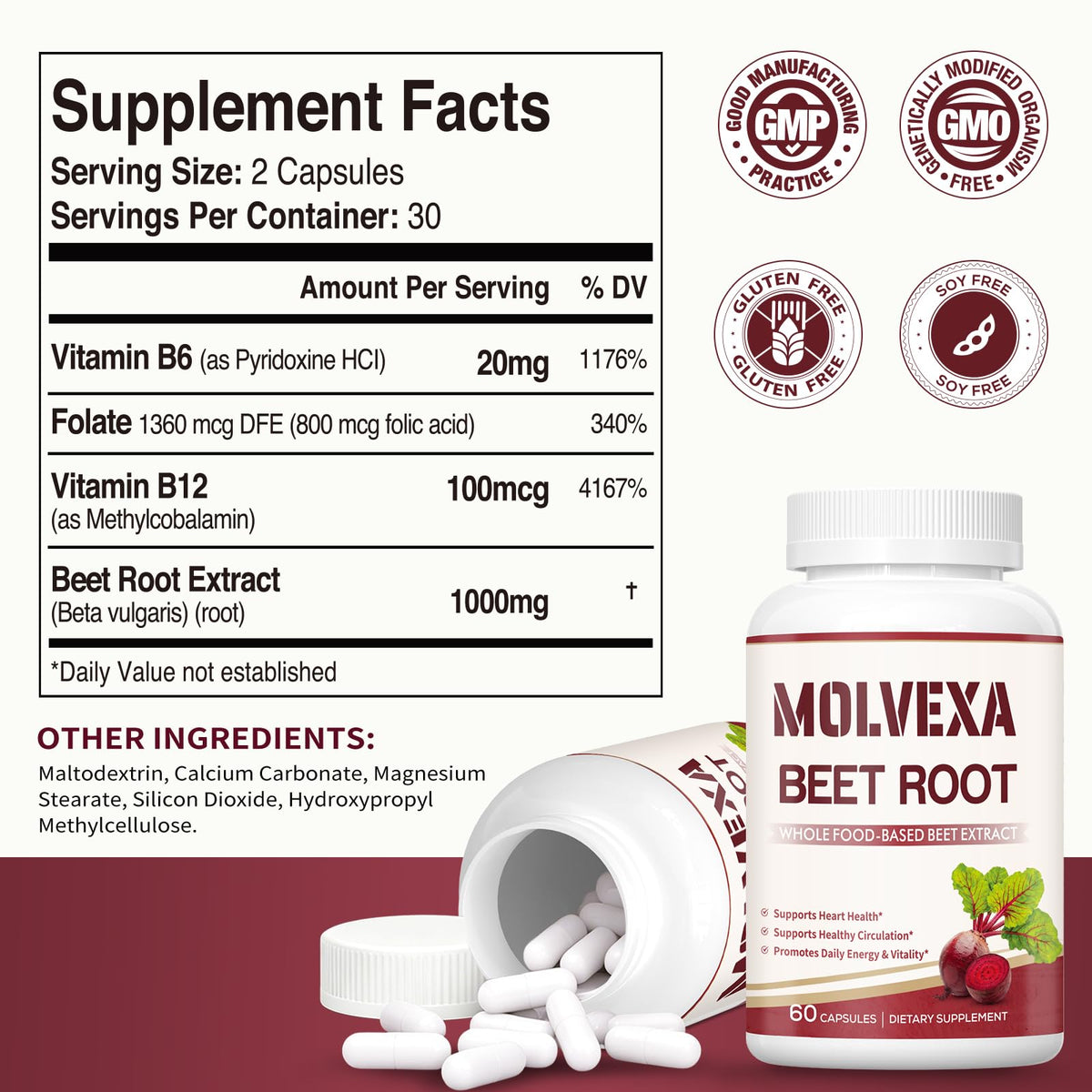 Natural multivitamins with Beet Root