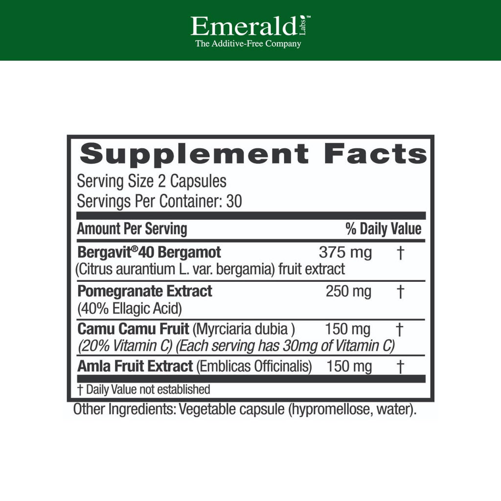 Natural multivitamins with bergamot extract