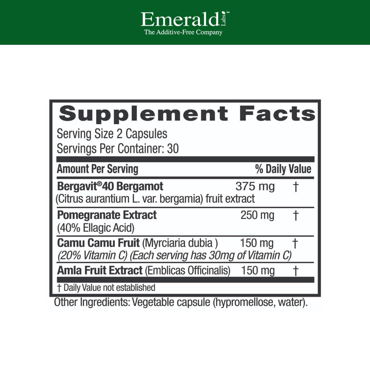Natural multivitamins with bergamot extract