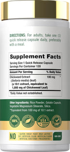 Natural multivitamins with chickweed extract