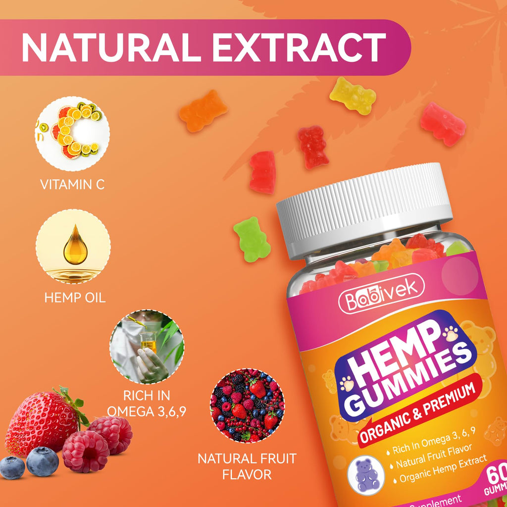 Natural multivitamins with hemp extract