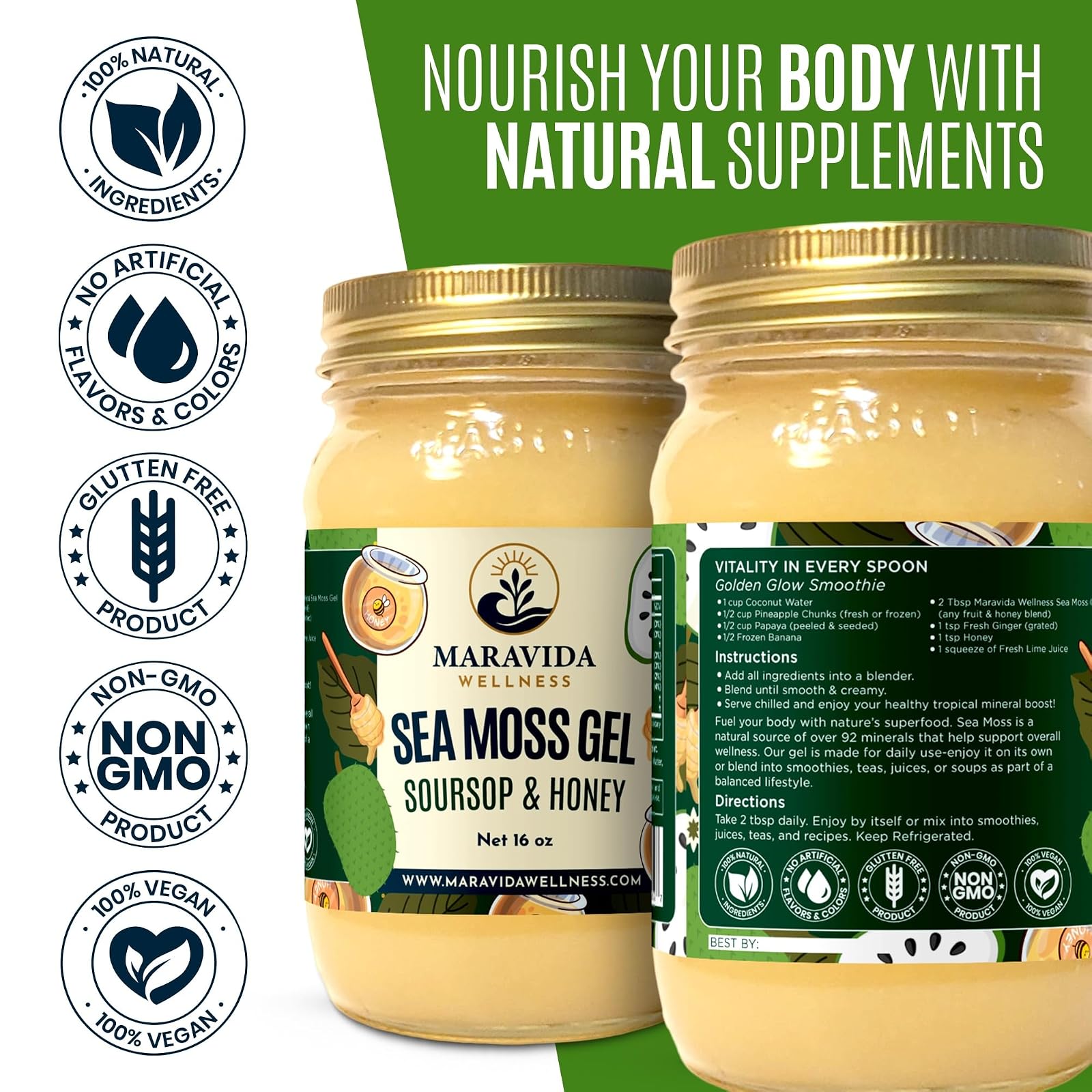 Natural multivitamins with honey infusion