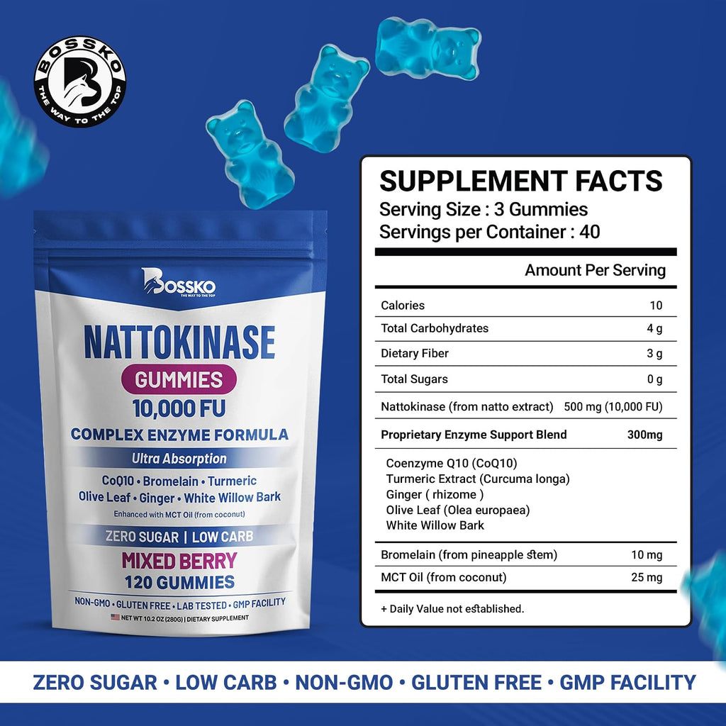 Natural multivitamins with Nattokinase