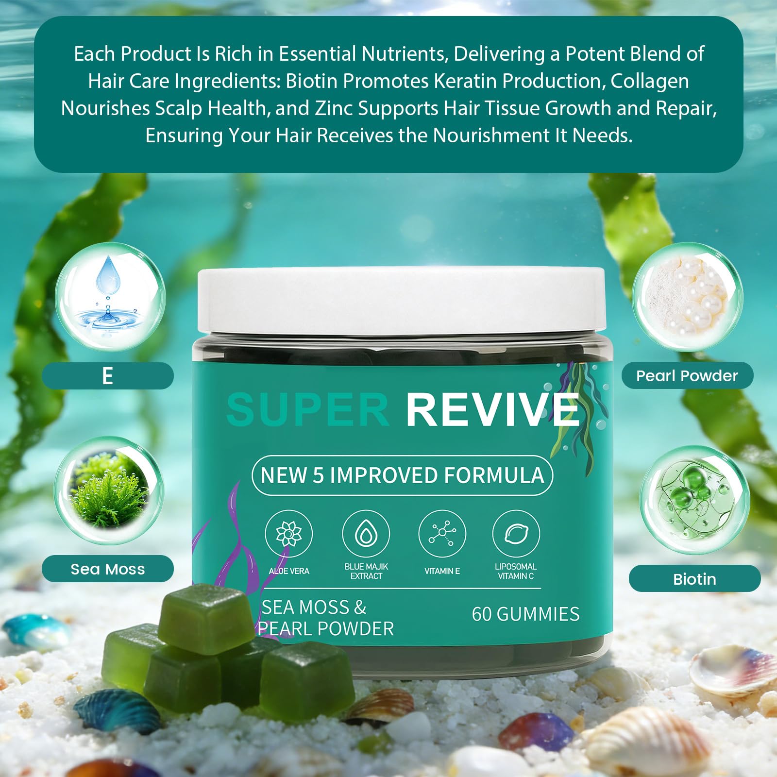 Natural multivitamins with sea moss