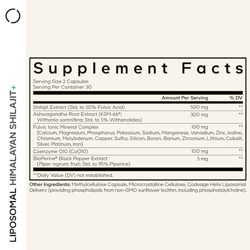 Natural multivitamins with Shilajit