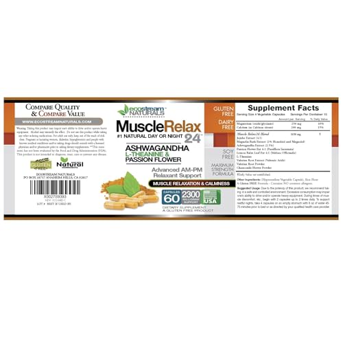 natural muscle relaxation support capsules