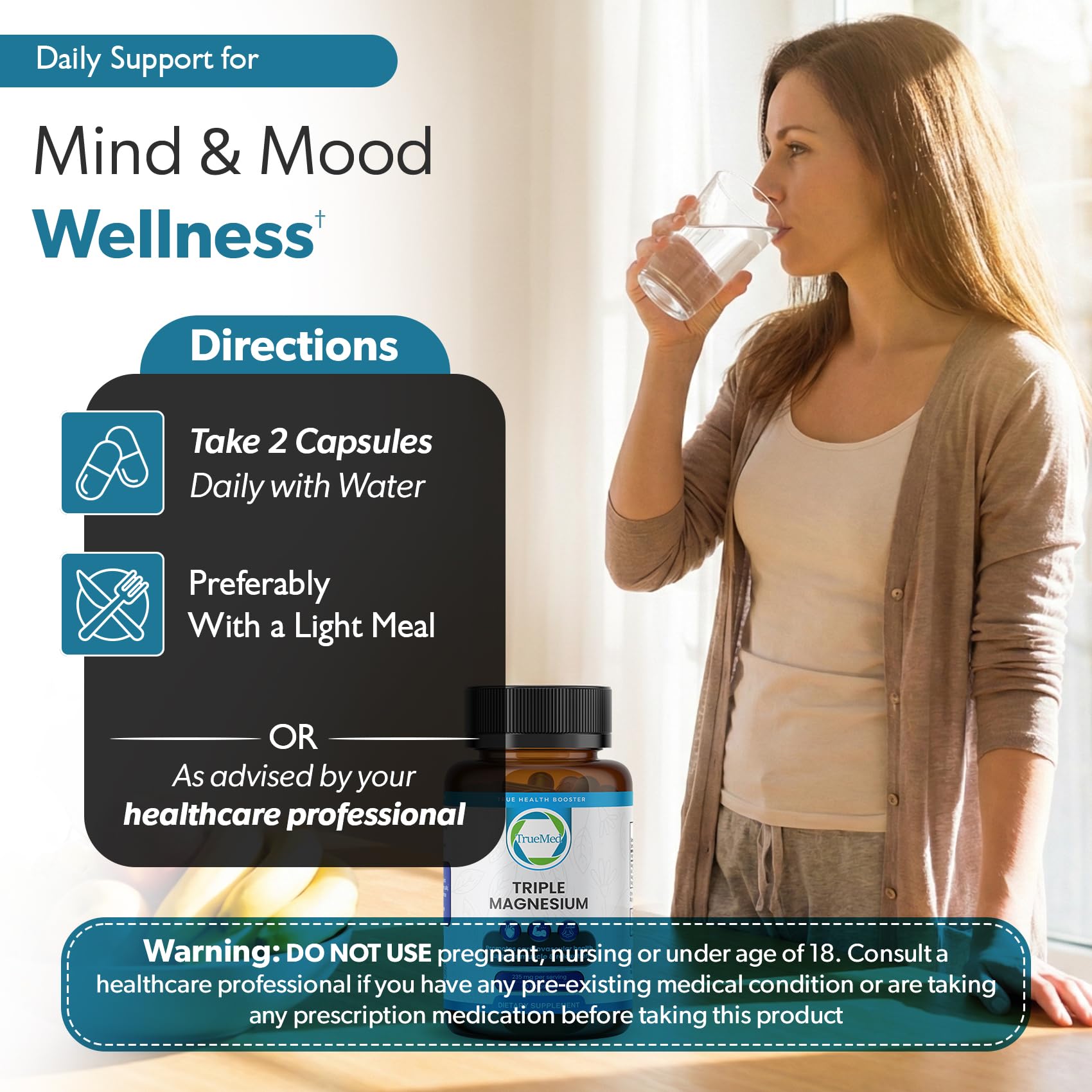 Natural muscle relief magnesium complex