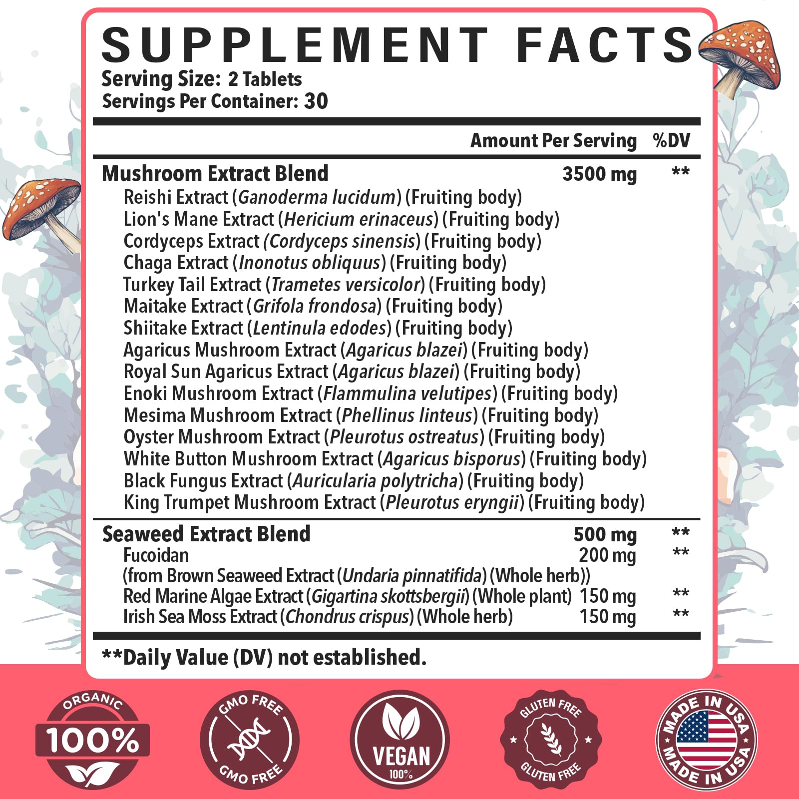 natural mushroom blends for vitality