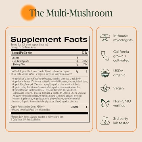 natural mushroom blends for wellness