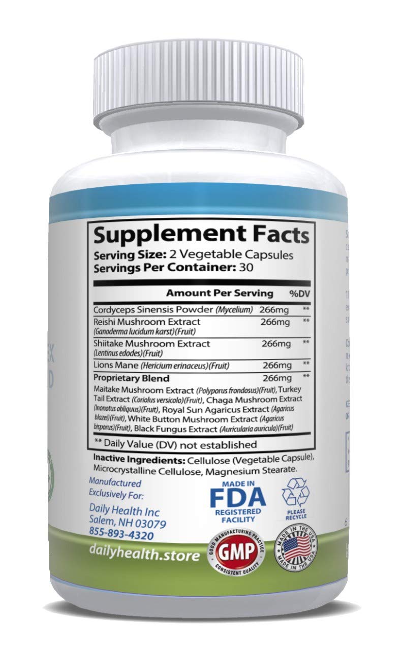 natural mushroom capsules for vitality