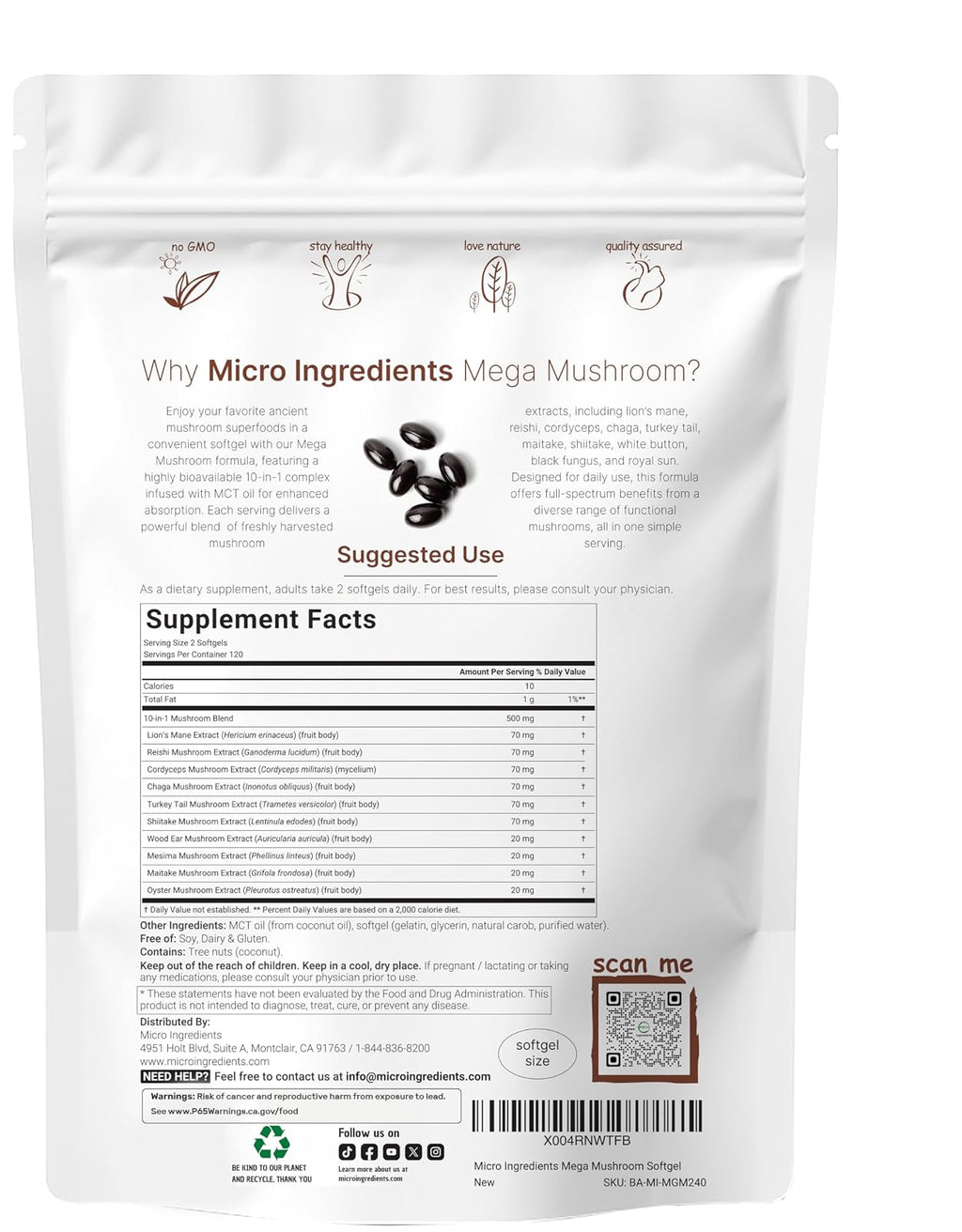 natural mushroom complex for immunity
