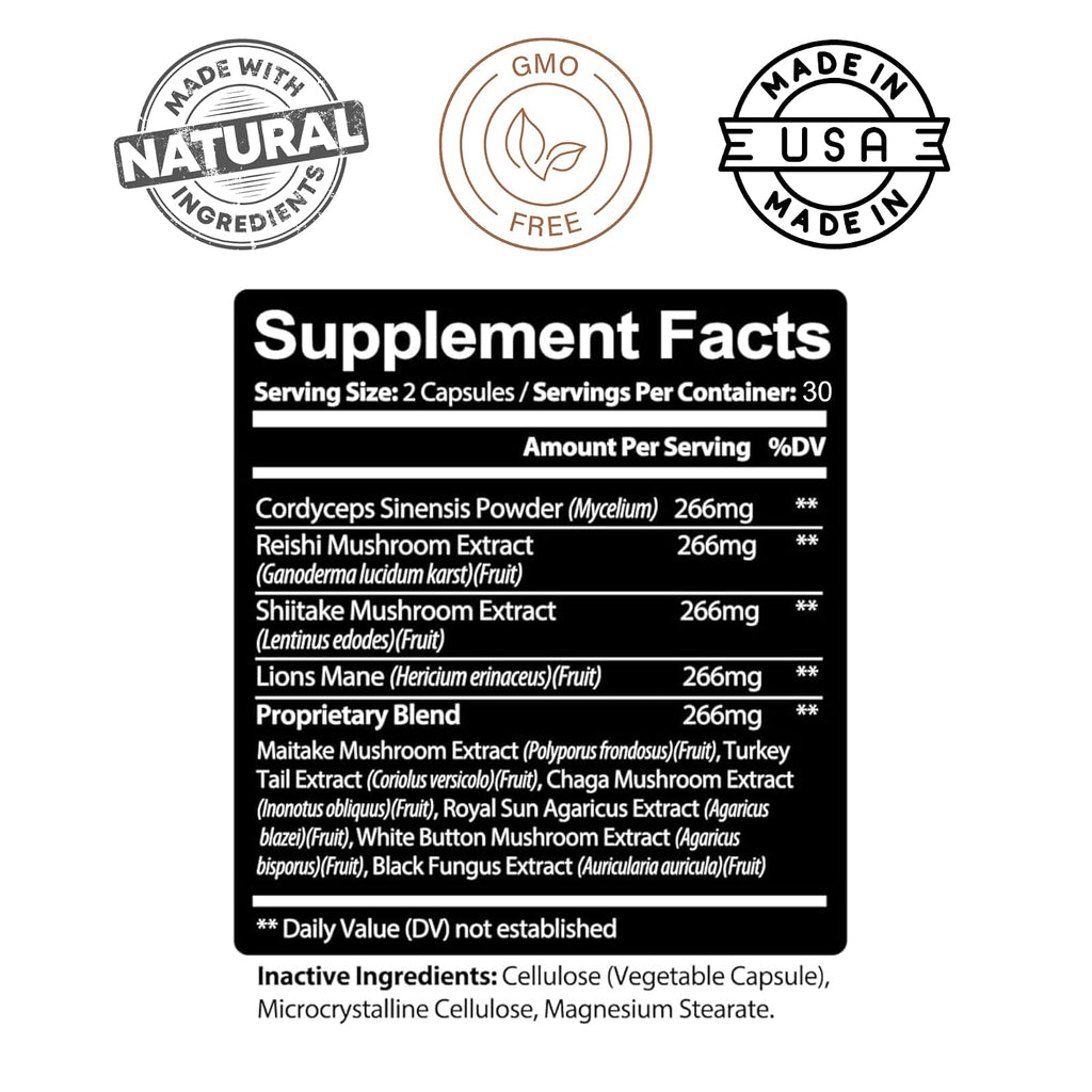 natural mushroom complex for stress relief
