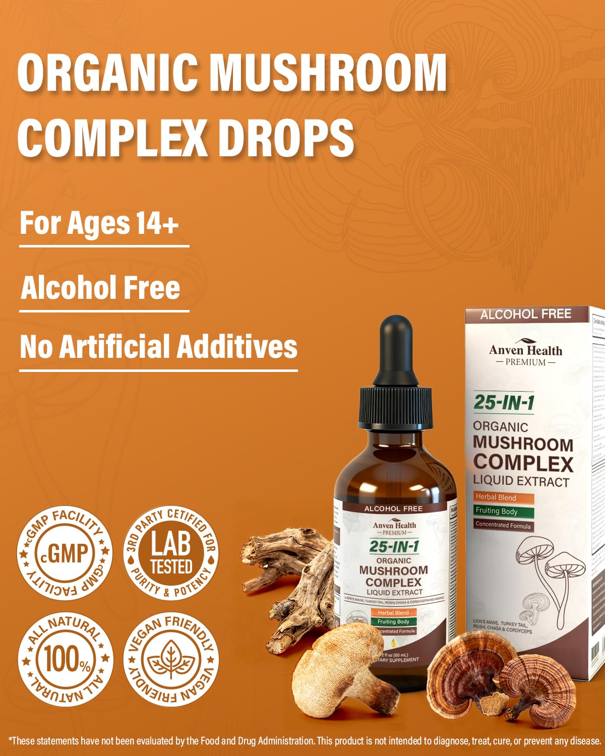 natural mushroom complex for wellness