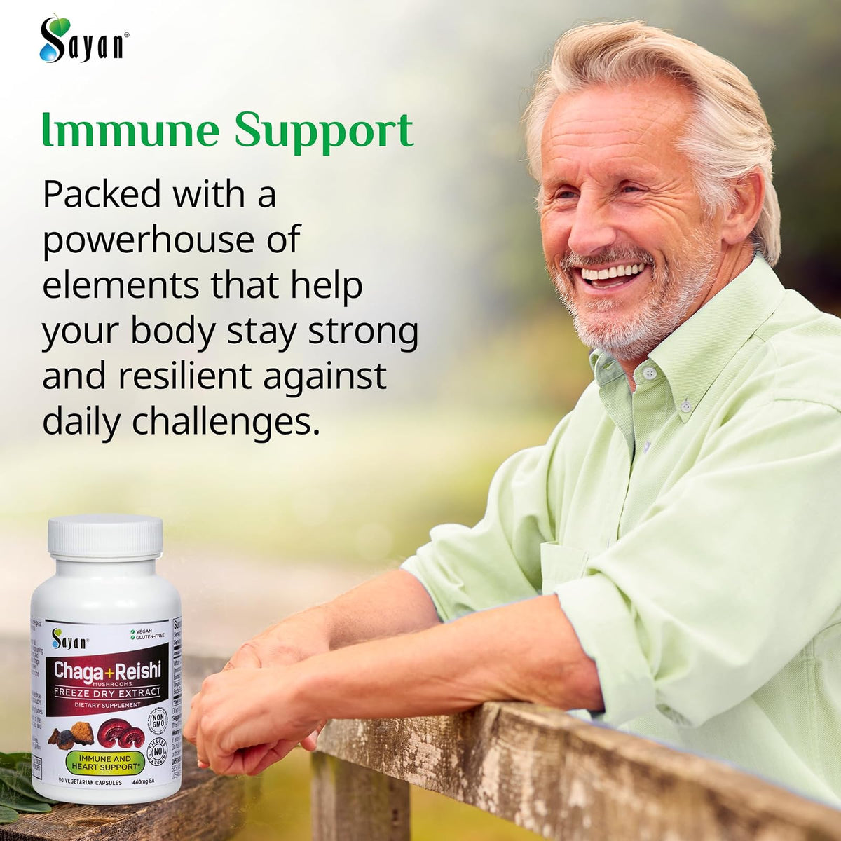 Natural mushroom complex supplement