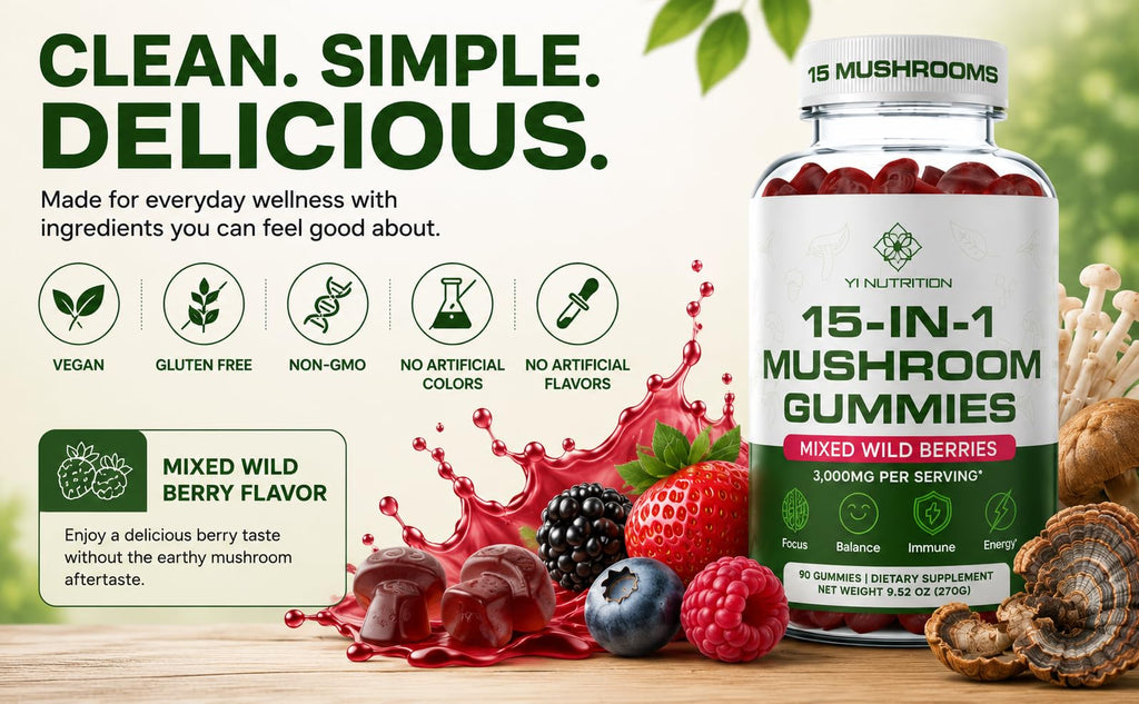 natural mushroom extract gummies