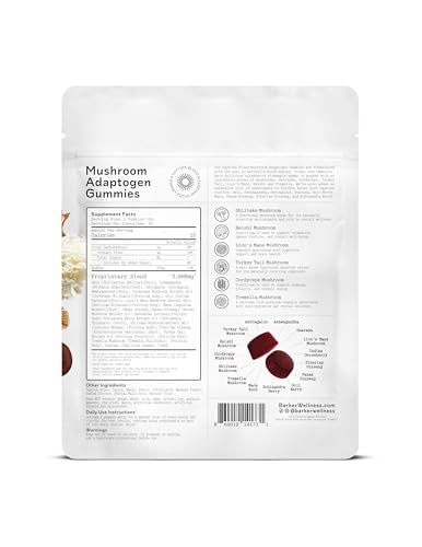 Natural mushroom gummies for better health