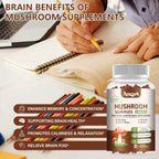 Natural mushroom gummies for immune support