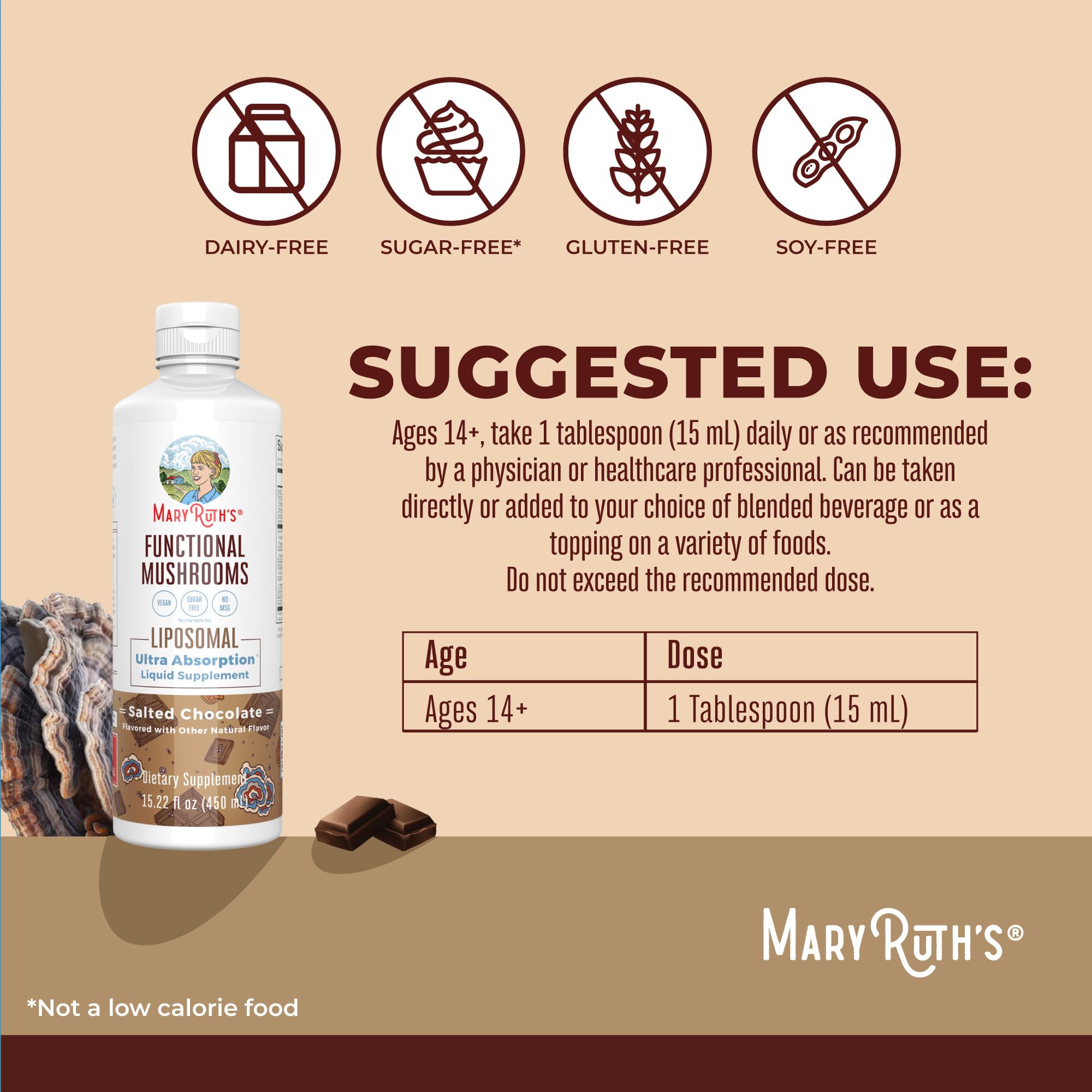 Natural mushroom supplement for energy
