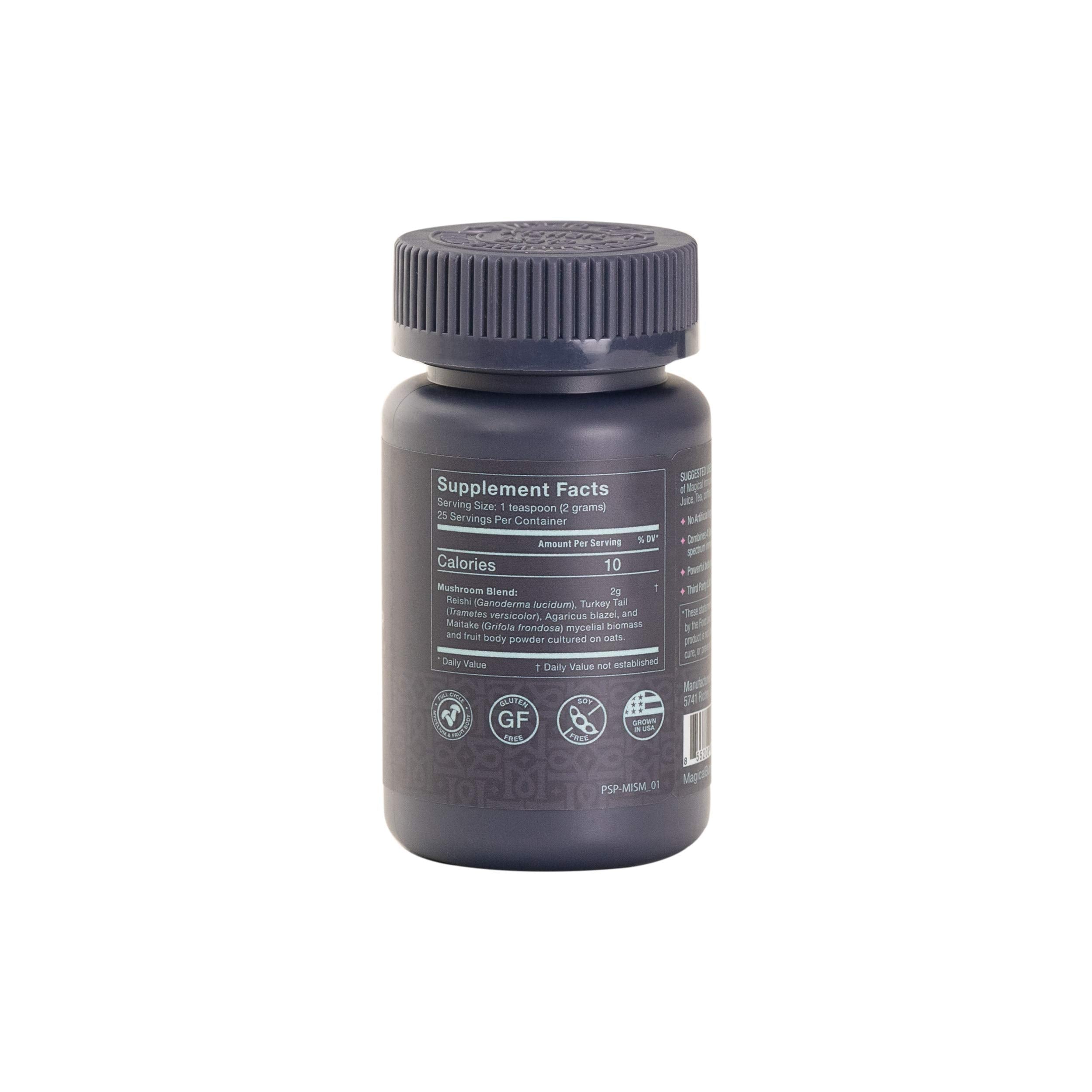 Natural mushroom supplement for immunity boost