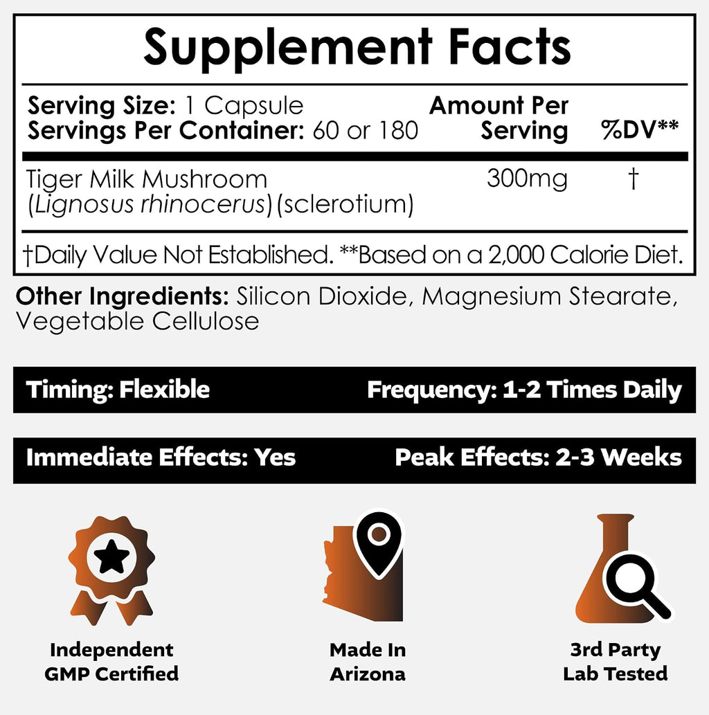 Natural mushroom supplement for mental clarity