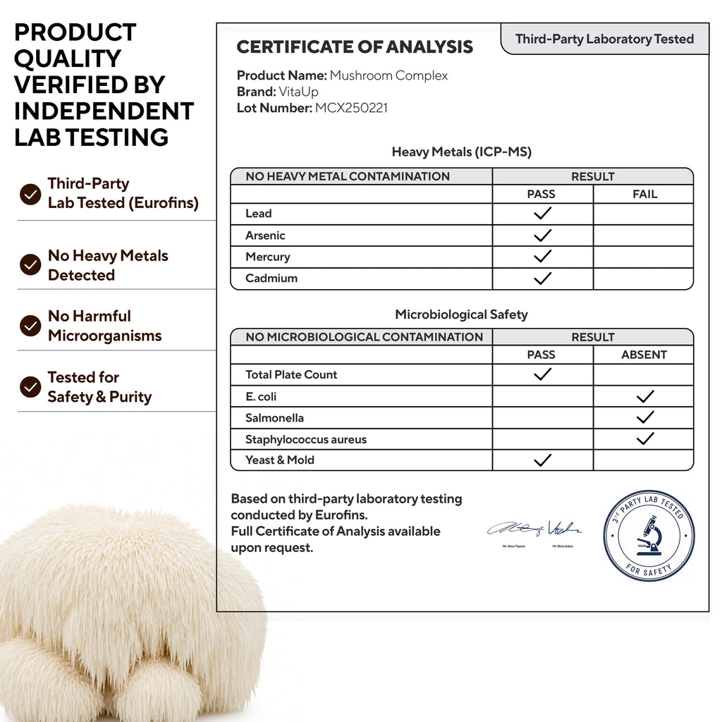 Natural mushroom supplement for vitality