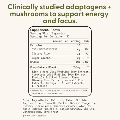 natural mushroom supplements for vitality