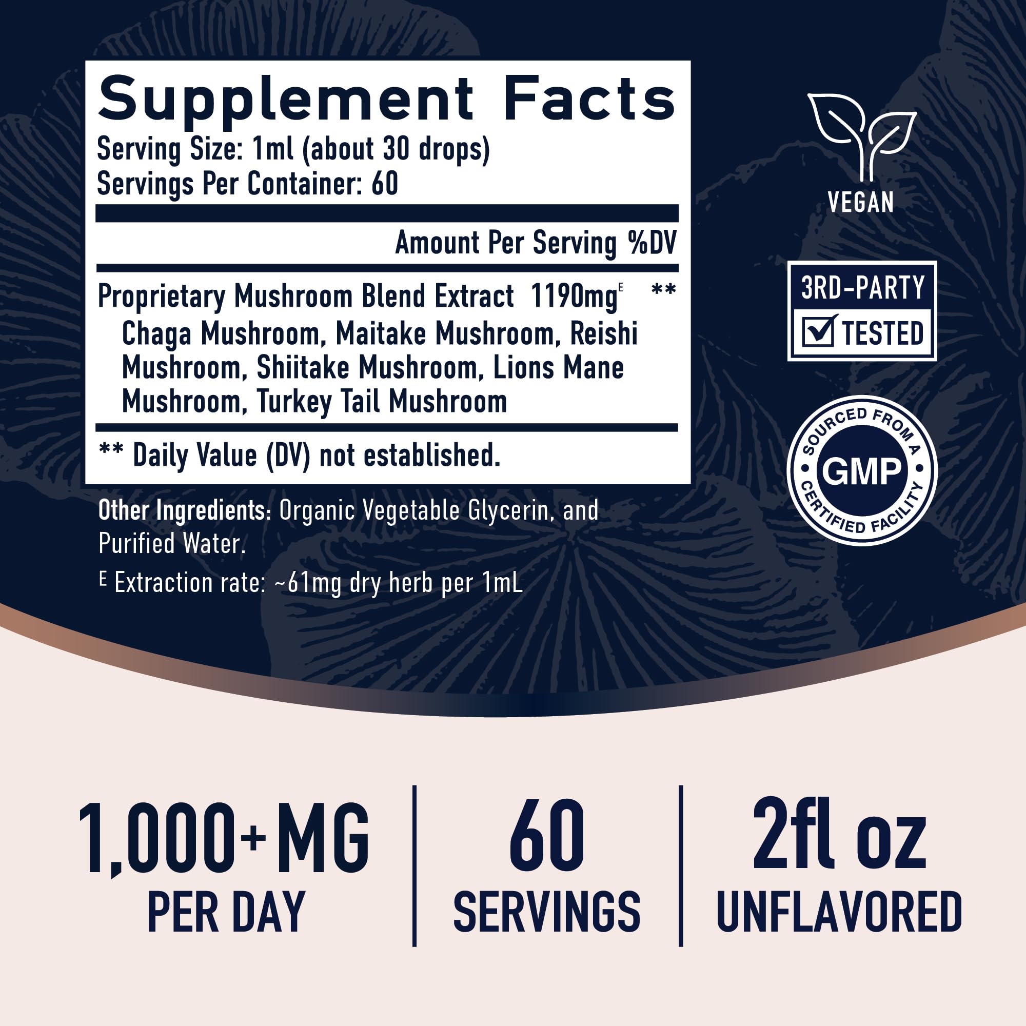 natural mushrooms drops for energy support