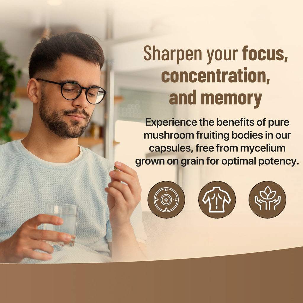 natural mushrooms for brain health