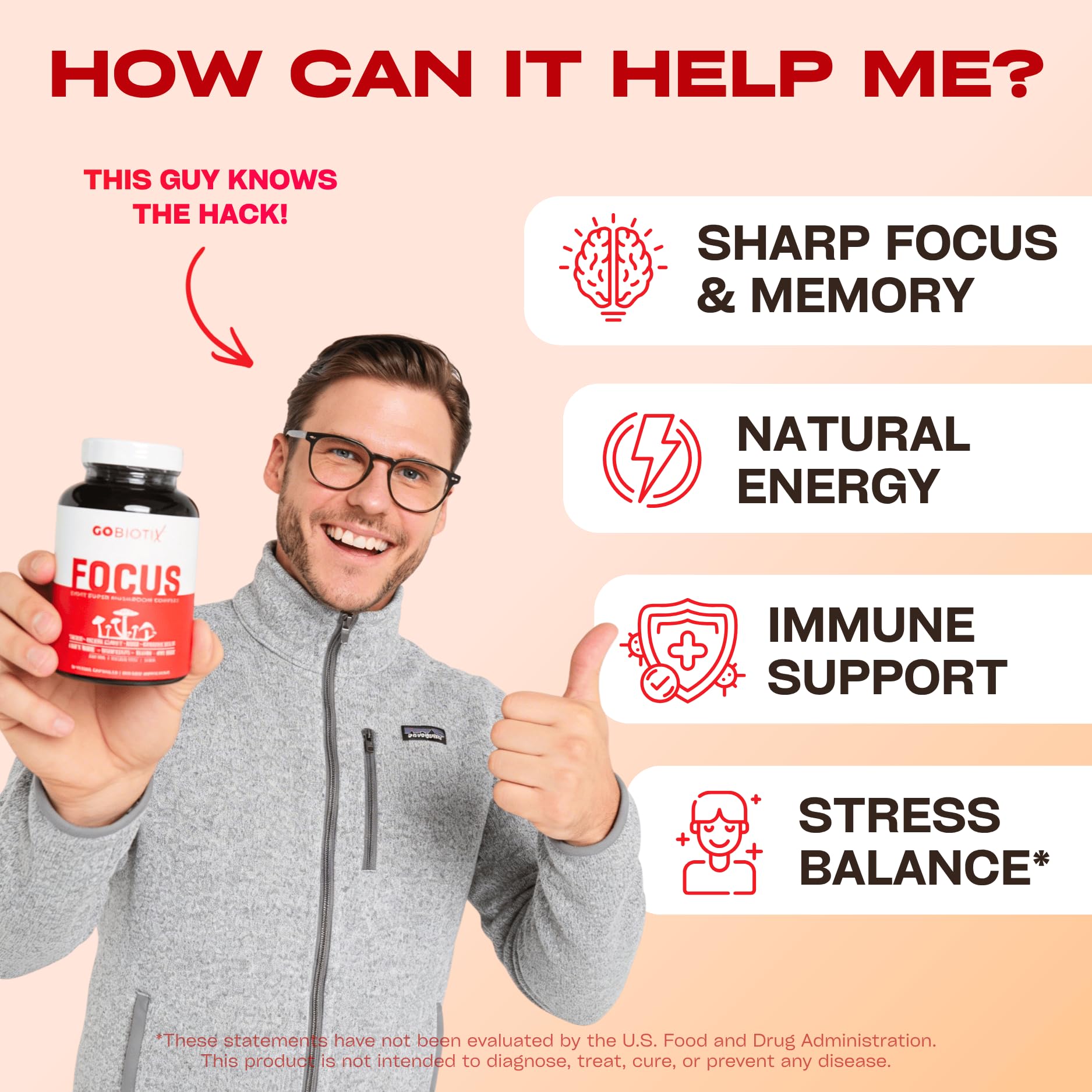 Natural mushrooms for cognitive function