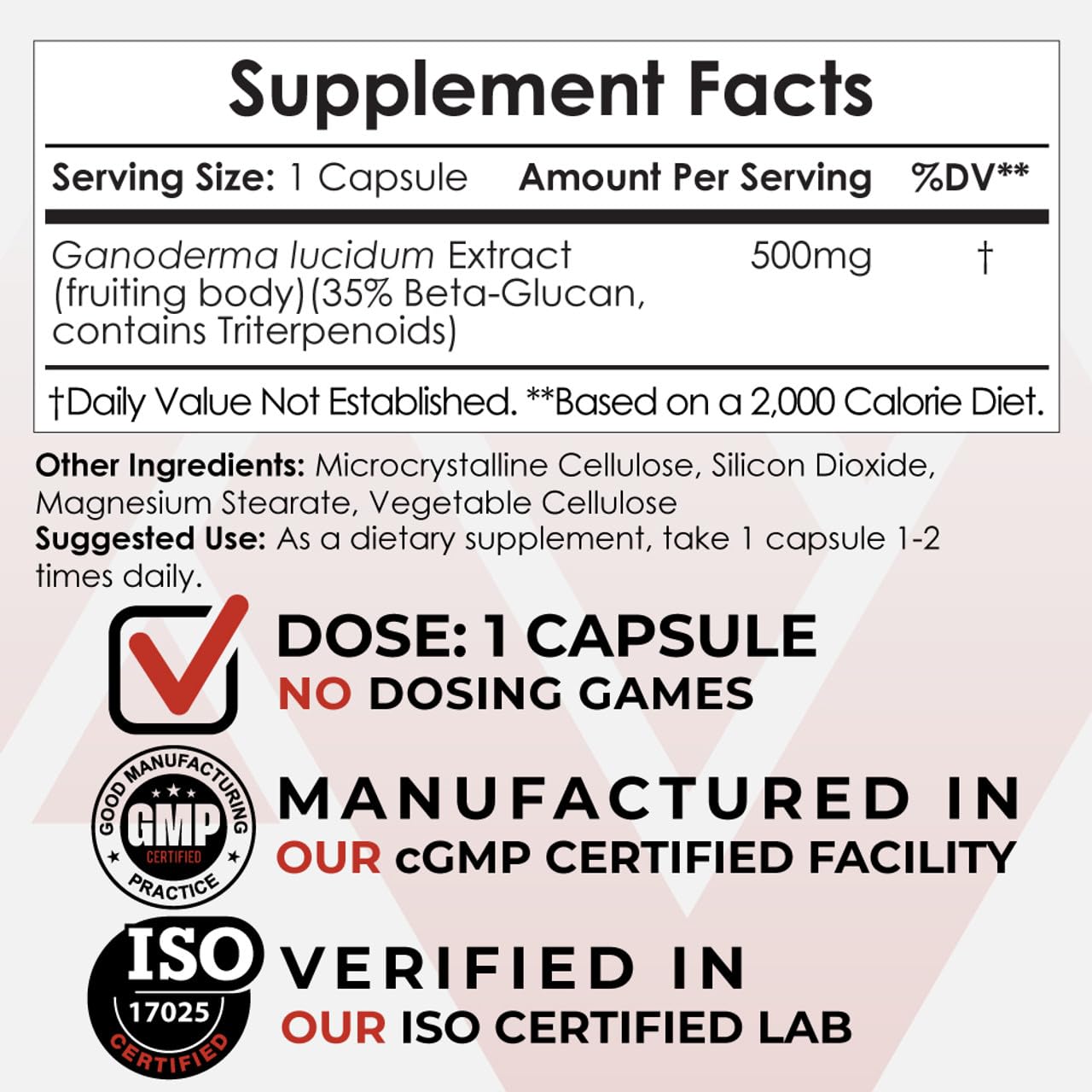 Natural mushrooms for cognitive support