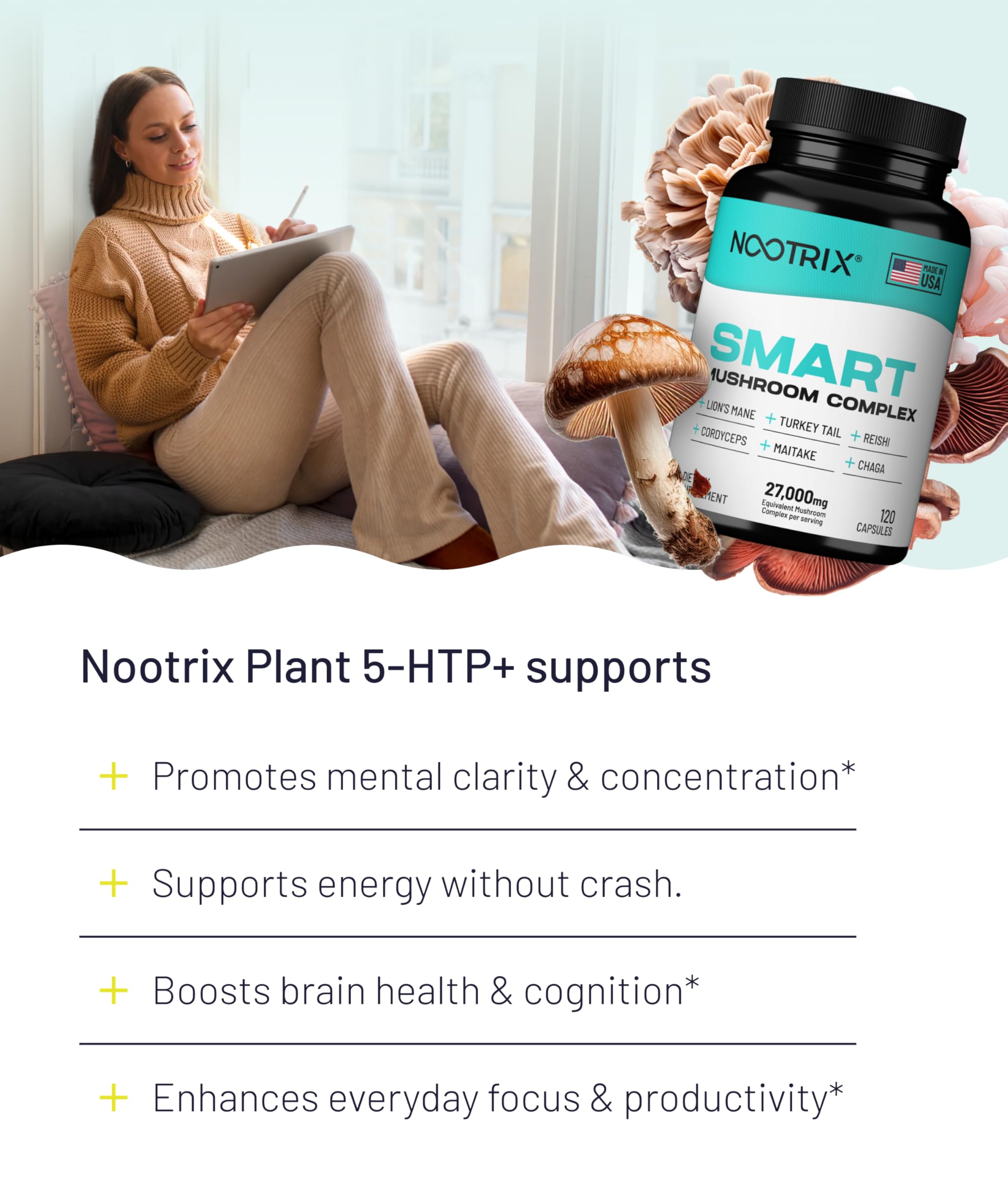 Natural mushrooms for daily vitality