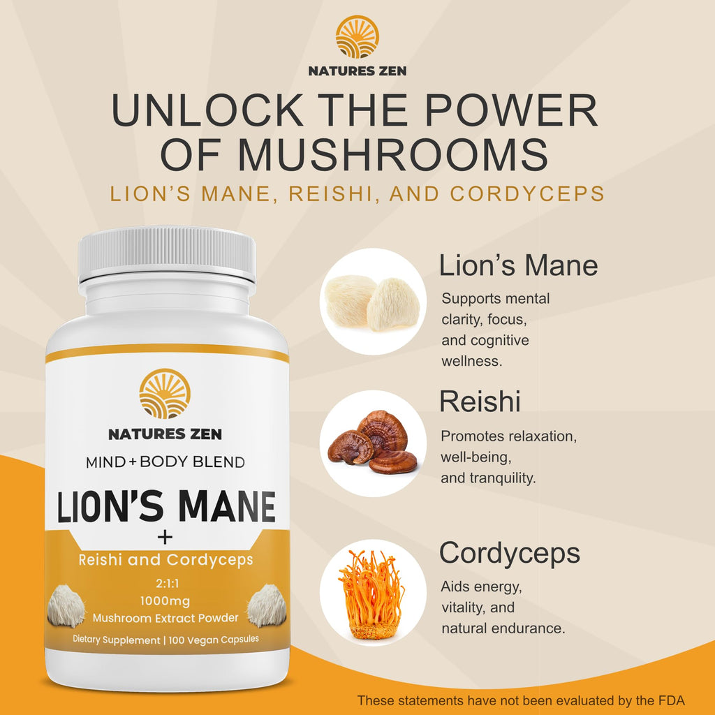 natural mushrooms for enhanced focus