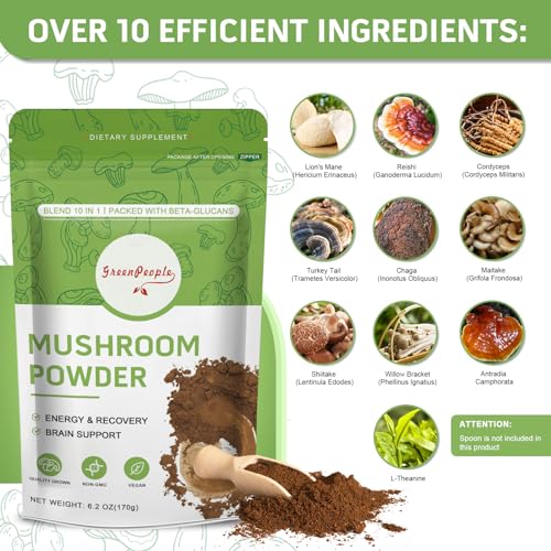 Natural mushrooms for enhanced focus