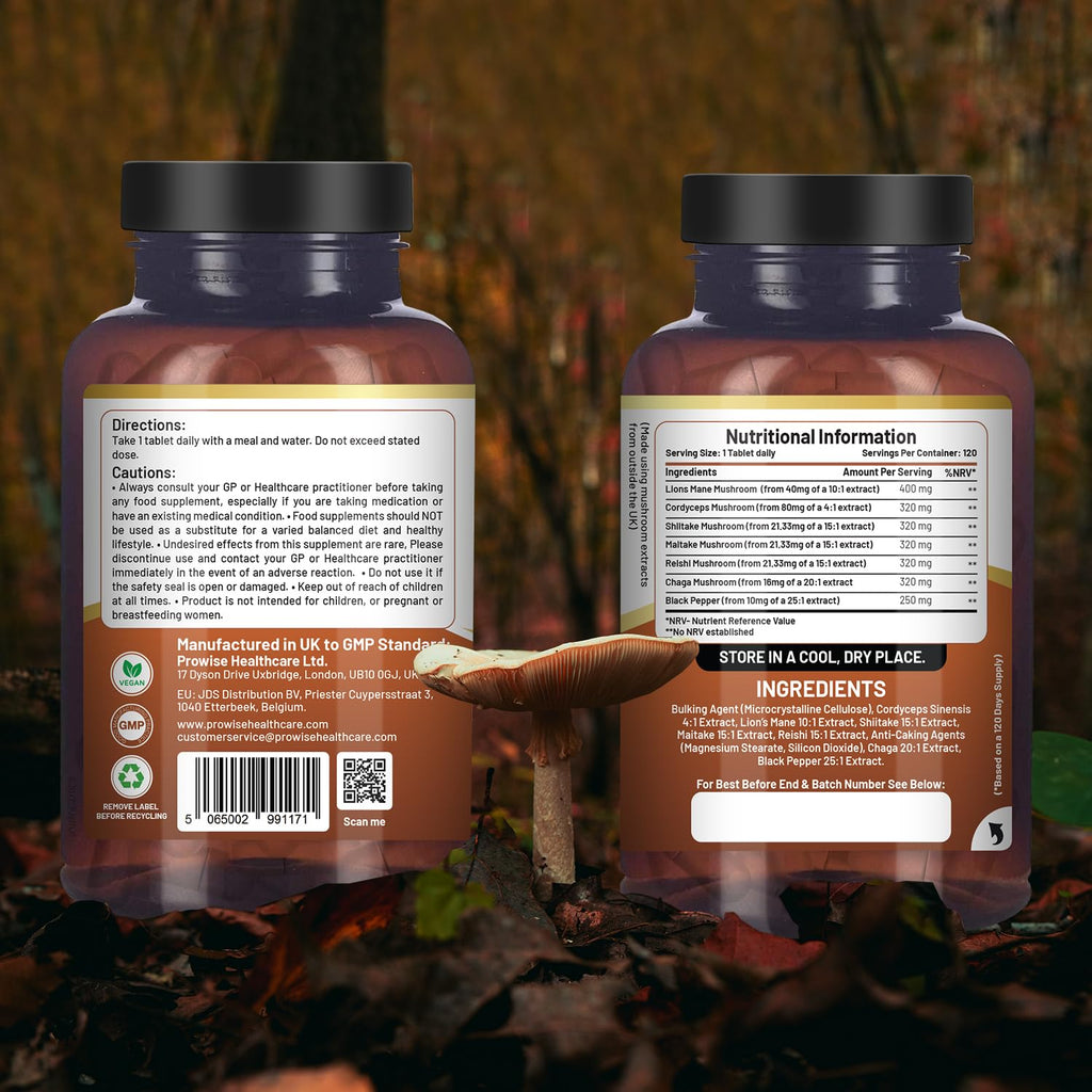Natural mushrooms for immune support