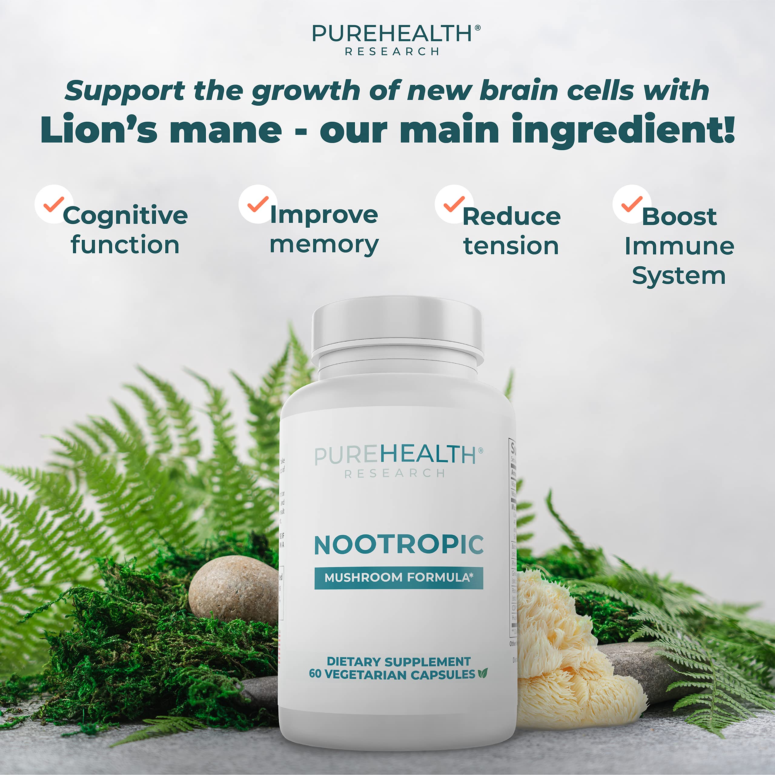 Natural mushrooms for mental clarity