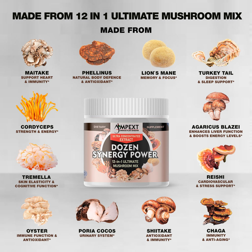 natural mushrooms for overall wellness