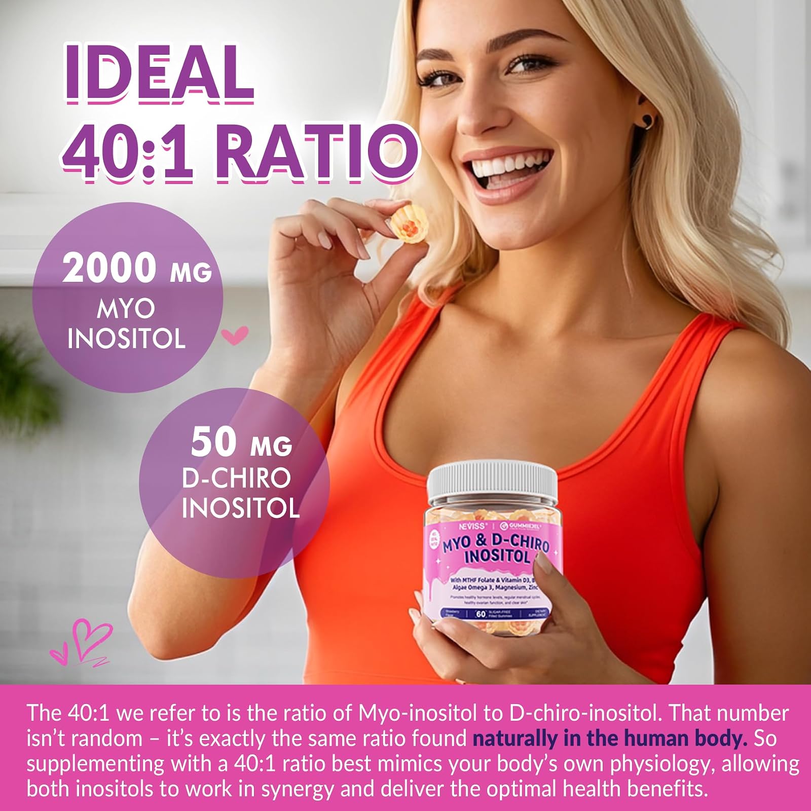 Natural Myo-Inositol for mood enhancement