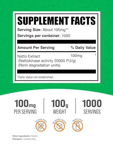 Natural nattokinase for heart health