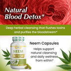 Natural neem capsules for digestive health