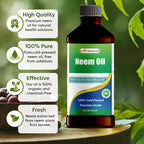 Natural neem oil for hair