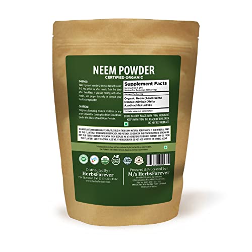 Natural neem powder for hair care