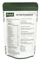 Natural neem powder for hair health
