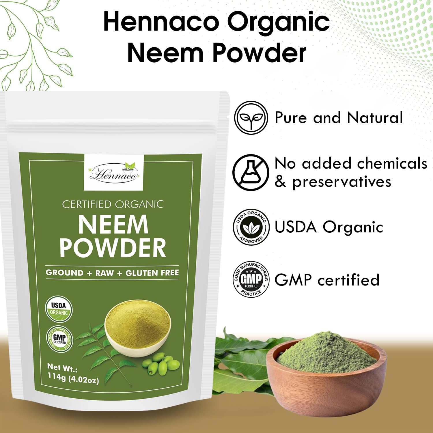 natural neem powder for hair