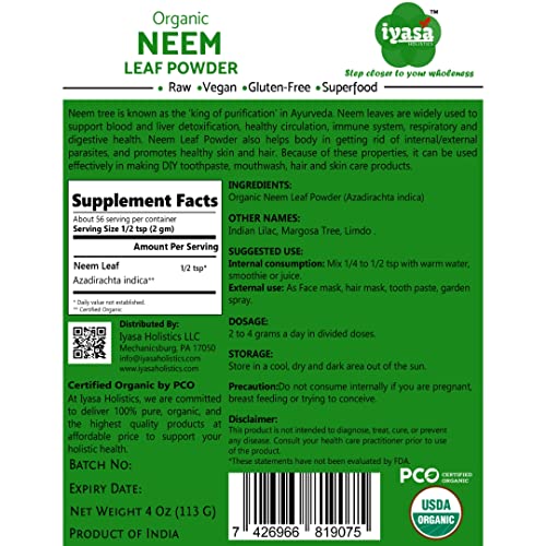natural neem powder for healthy hair
