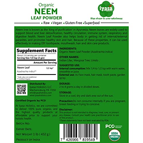 natural neem powder for wellness